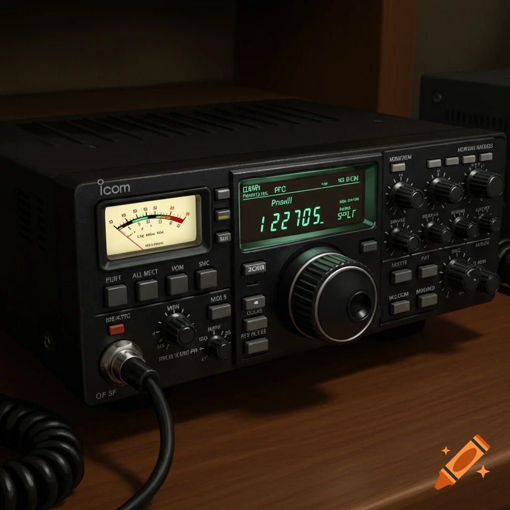 Icom IC-705 radio on Craiyon