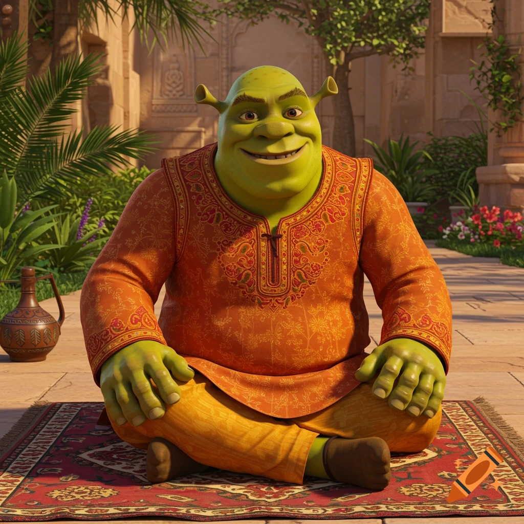 Shrek created on Craiyon