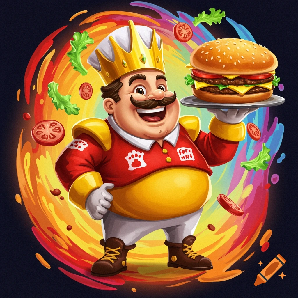 Fast food mascot on Craiyon