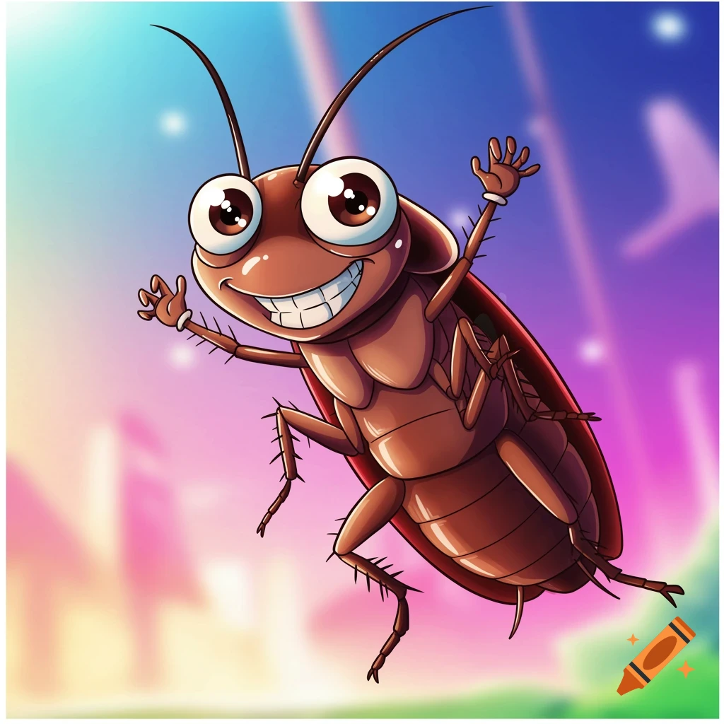 Anime cockroach on Craiyon