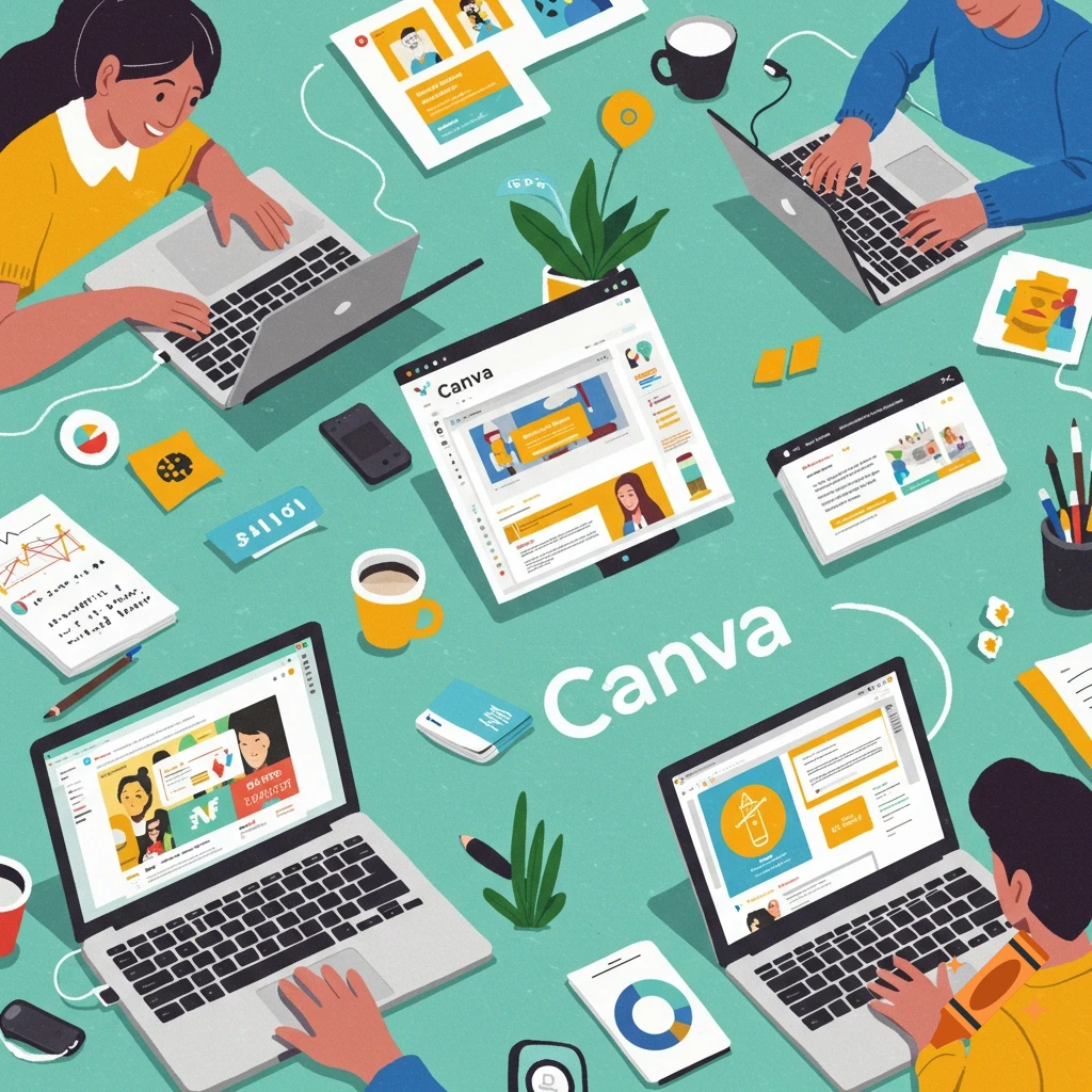 Canva design about decent work and economic growth on Craiyon