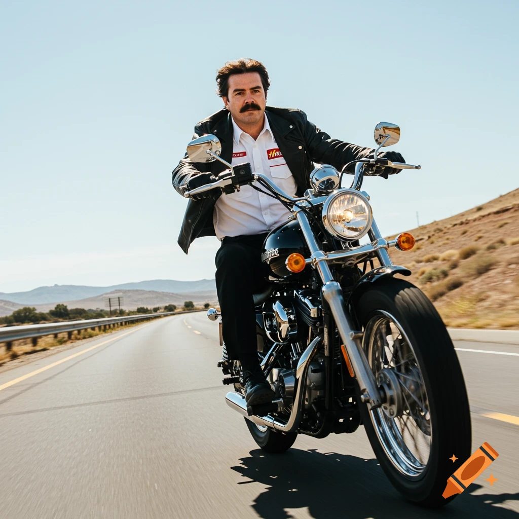 A photorealistic image of a large pair of red wire cutters riding a ...