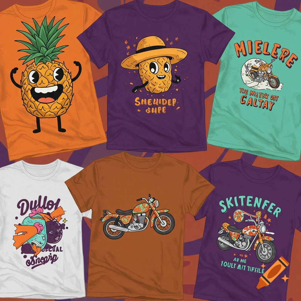 Funny t-shirt designs on Craiyon