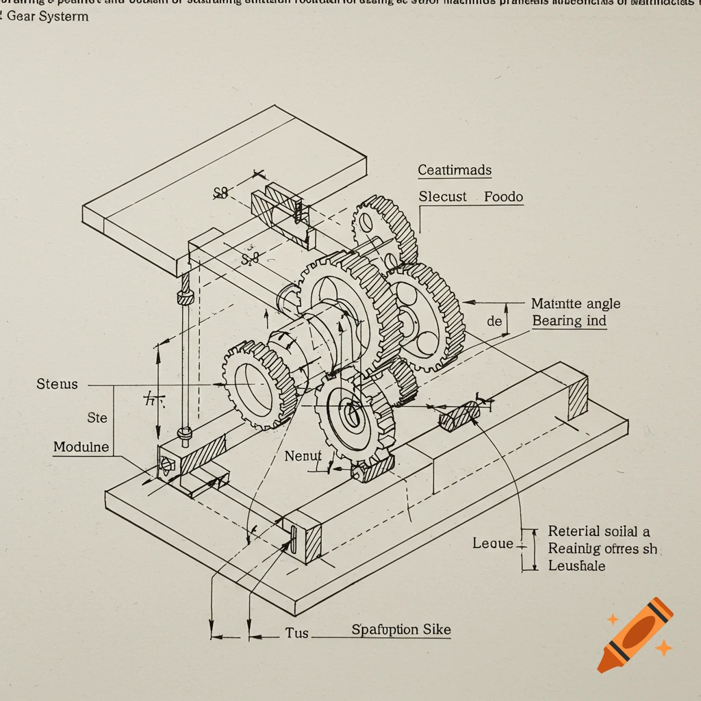 Technical Drawing on Craiyon