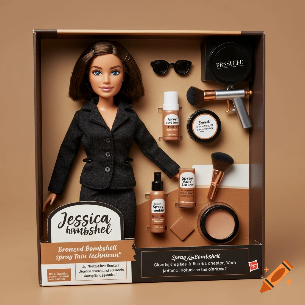 Hyper Realistic Doll Box, Jessica Bronzed Bombshell Spray Tan ...