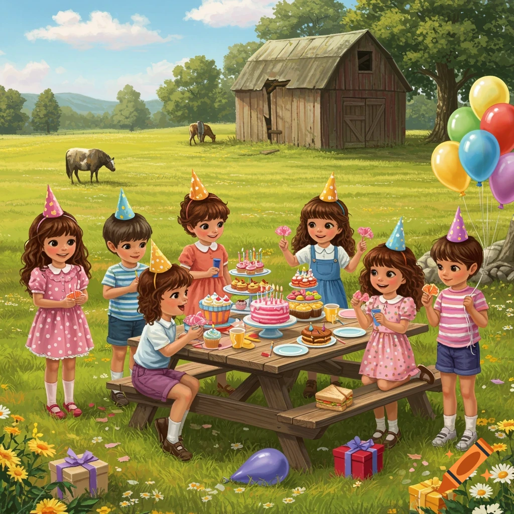 Birthday Party images created on Craiyon