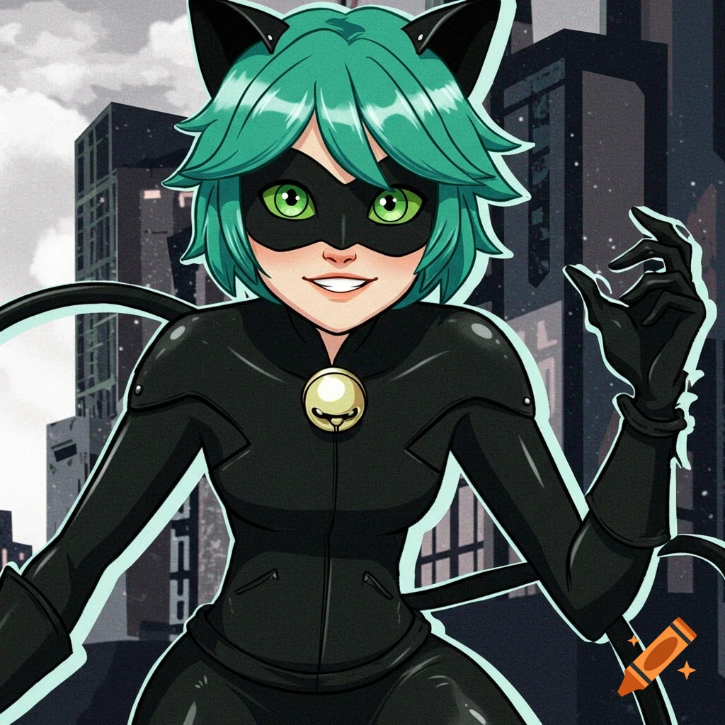 Power Rangers, Ladybug, Cat Noir, and blue cartoon characters on a ...