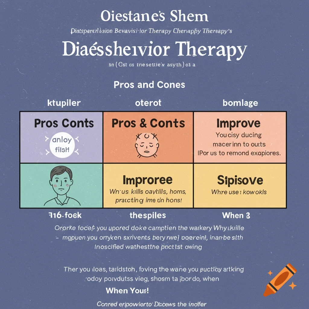 Dialectical Behavior Therapy (DBT) cheat sheet with skills: PROS and ...