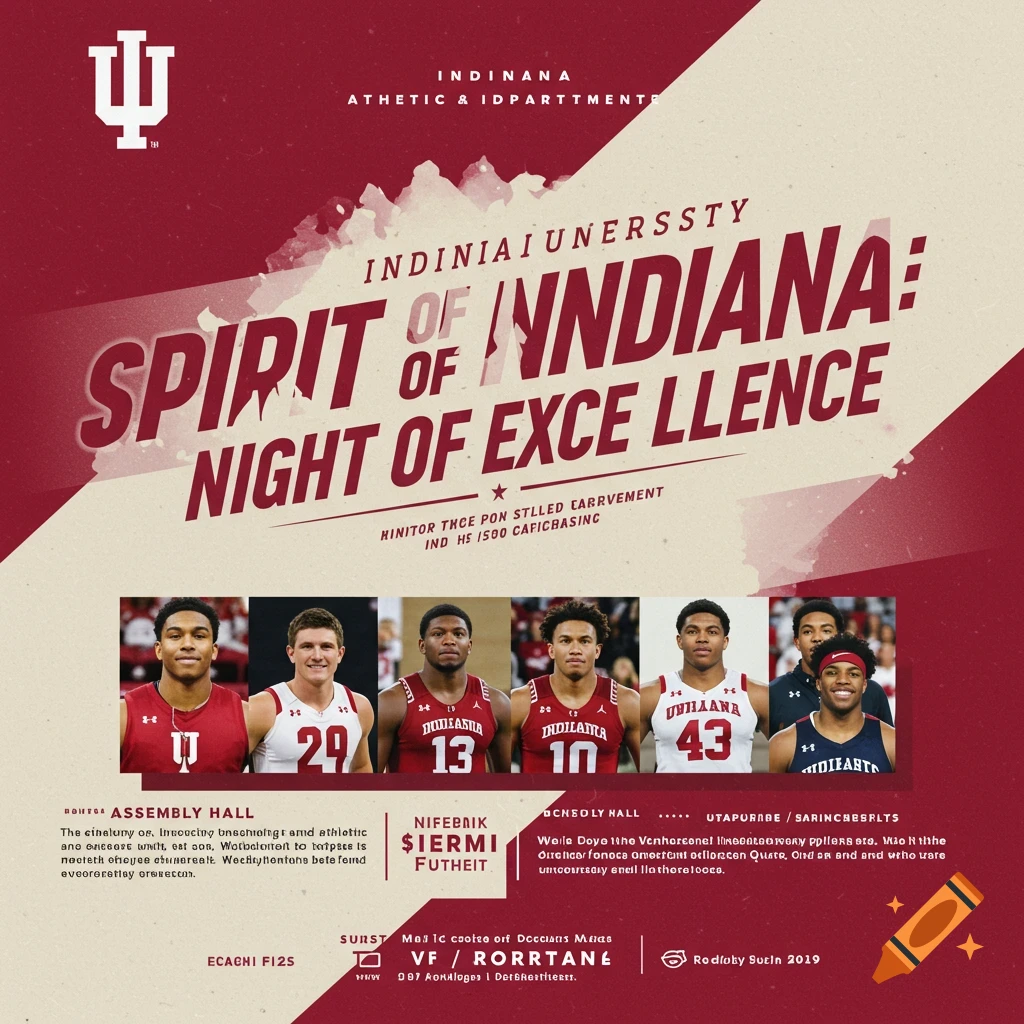 Infographic for Indiana University Athletic Department's 'Spirit of ...