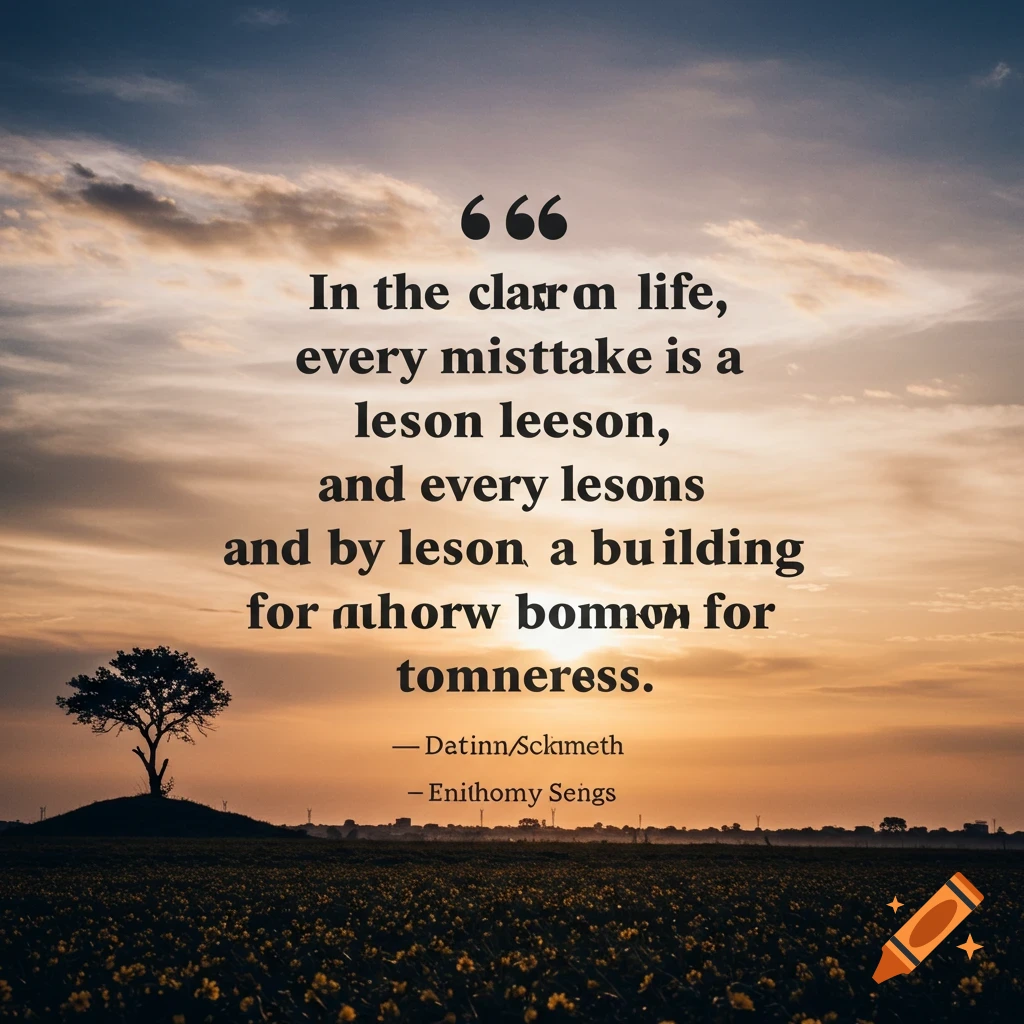 Inspirational classroom quote with building blocks on Craiyon