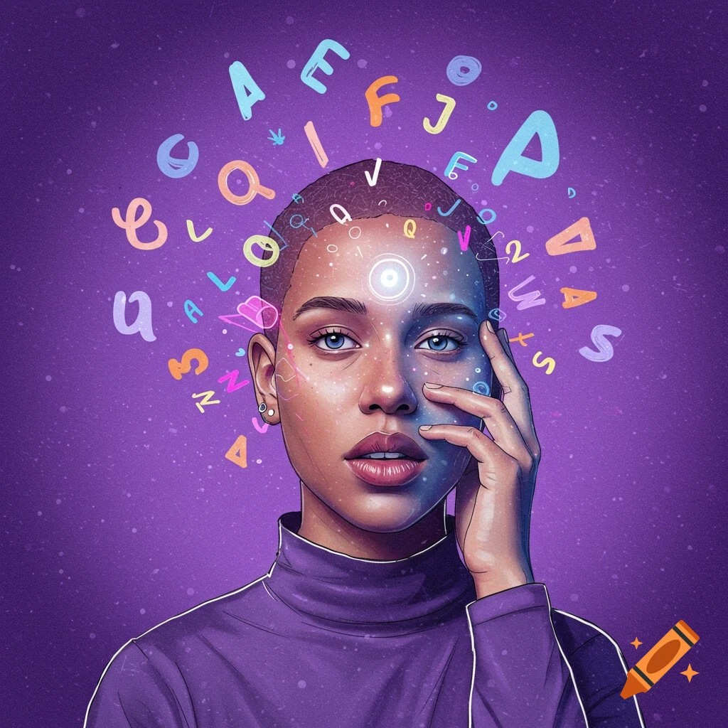 Bubble letters spelling out the next phase of human existence on Craiyon