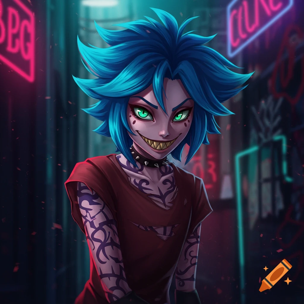 Hazbin Hotel anime OC character on Craiyon