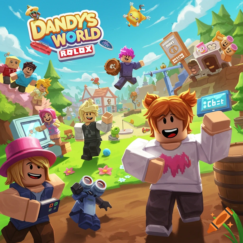 Dandys World Roblox game on Craiyon