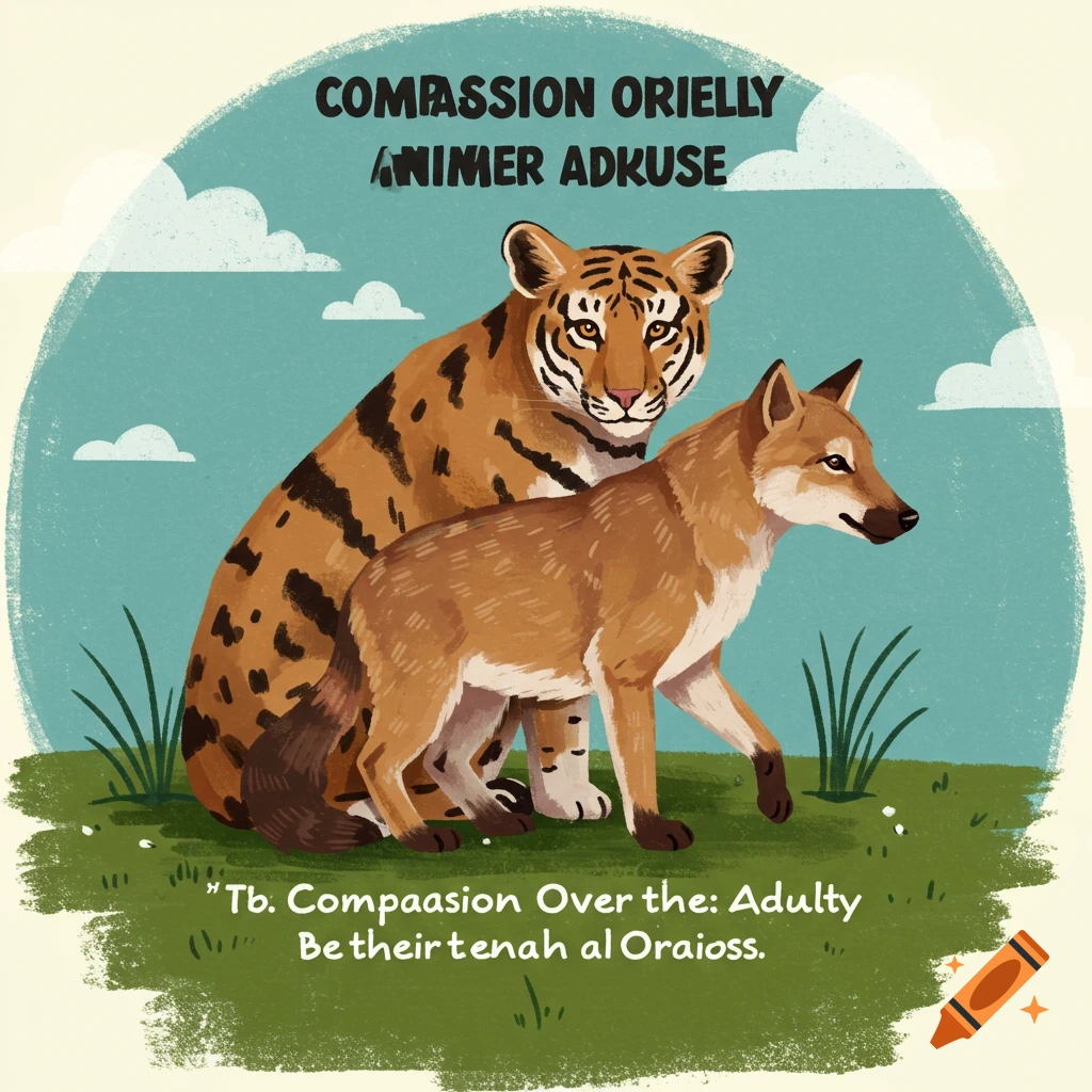 Poster against animal abuse: Compassion over cruelty, be their voice ...