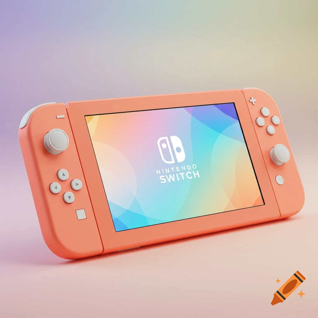A close-up of a Nintendo Switch console with 'Nintendo Switch 3' and ...