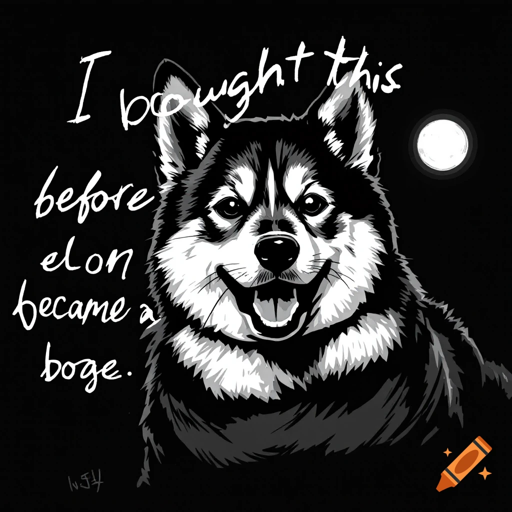 Bumper sticker: "I bought this before elon became a doge bag" in black ...