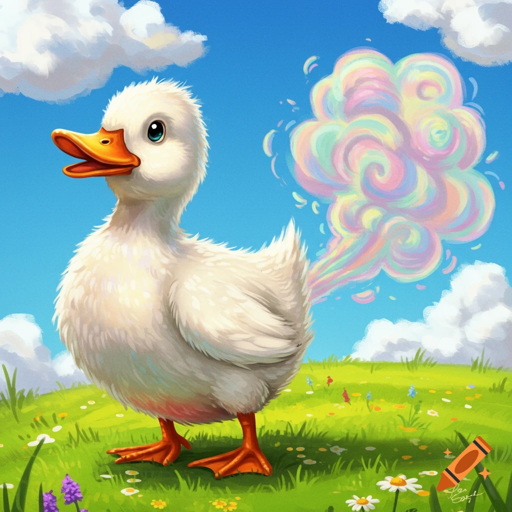 Duck farting on Craiyon