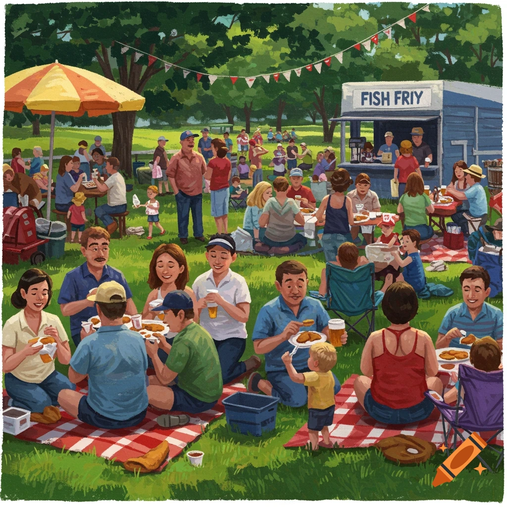 Annual fish fry event on Craiyon