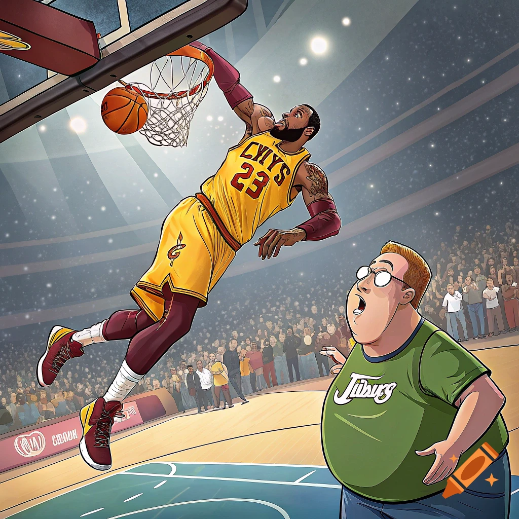 Mr. Potato Head as LeBron James on Craiyon