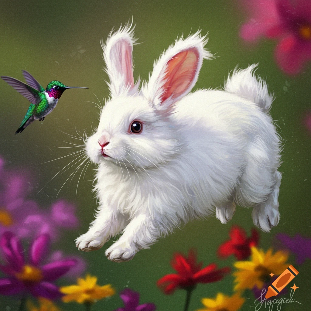 Lazy bunny on Craiyon