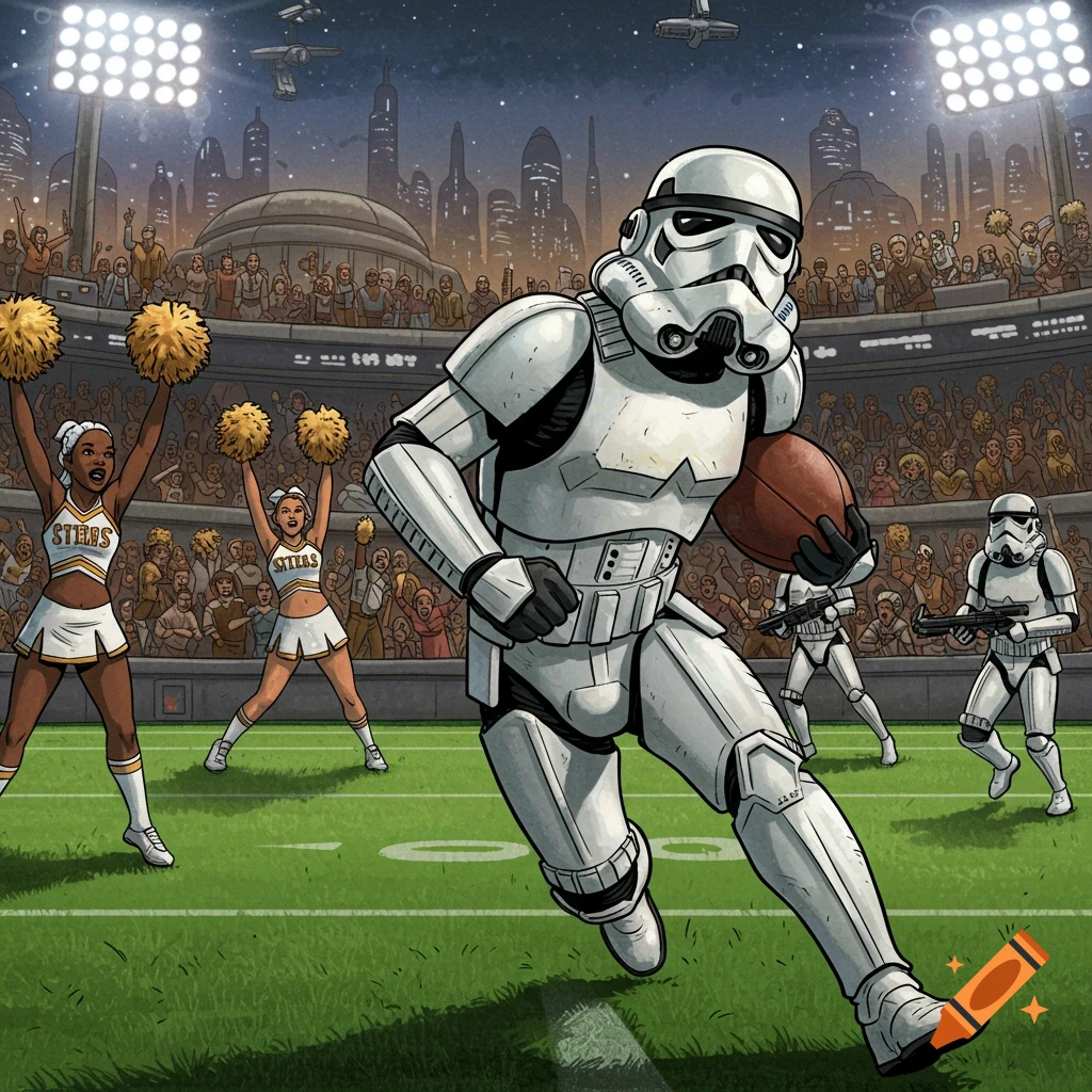 Graffiti of female K-Pop idol in Stormtrooper cosplay with 'FEARLESS ...