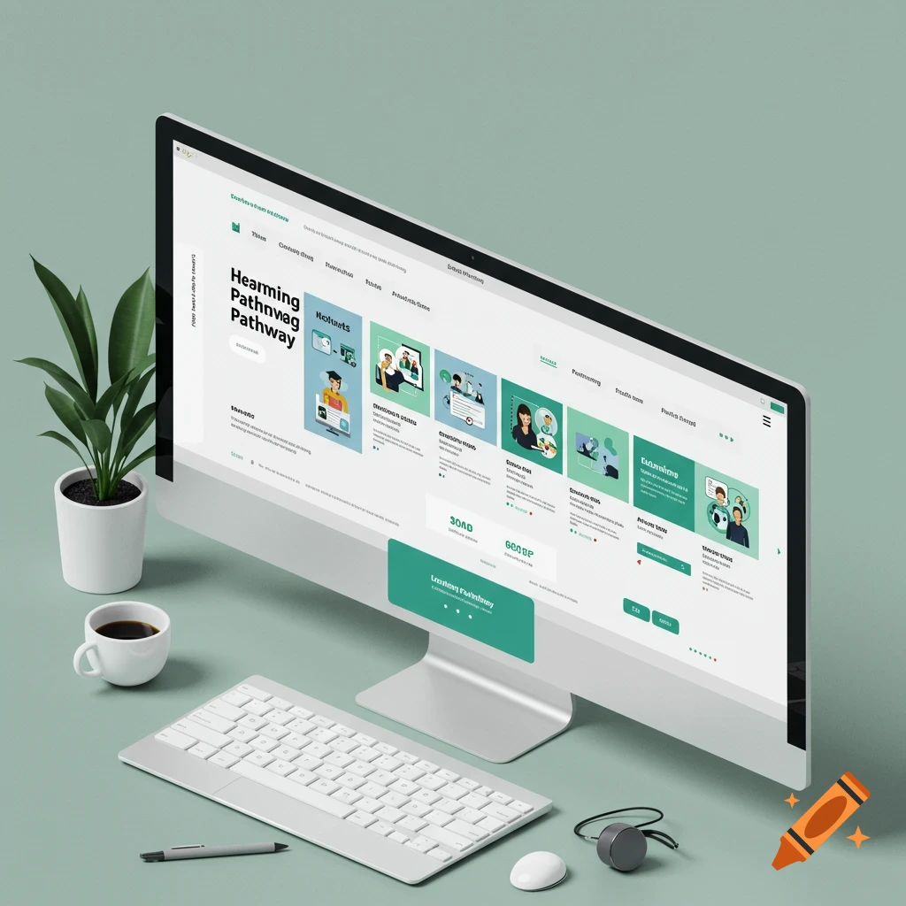 Data hub website layout on Craiyon