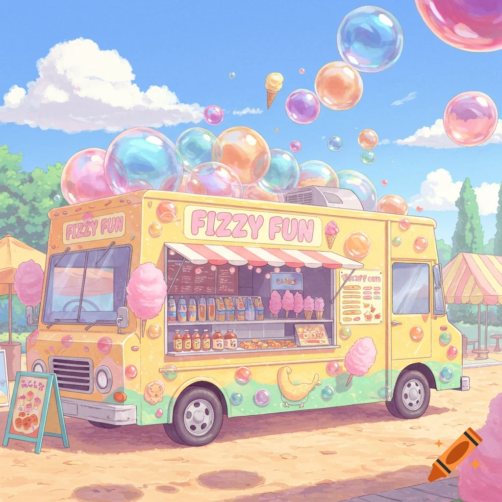 Irasutoya Themed Vending Machine created on Craiyon