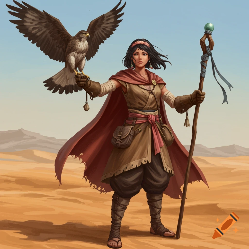 AOC riding an eagle on Craiyon