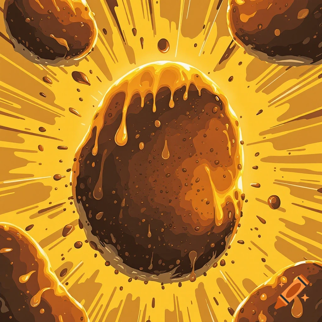 Album track list poster for "Mashed Potatoes" album on Craiyon