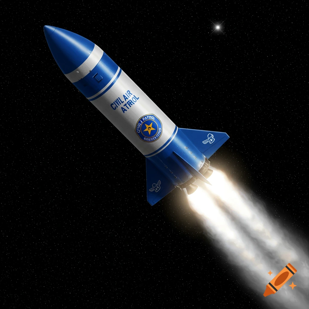 A simple 2D illustration of a grey missile with fins and an engine ...