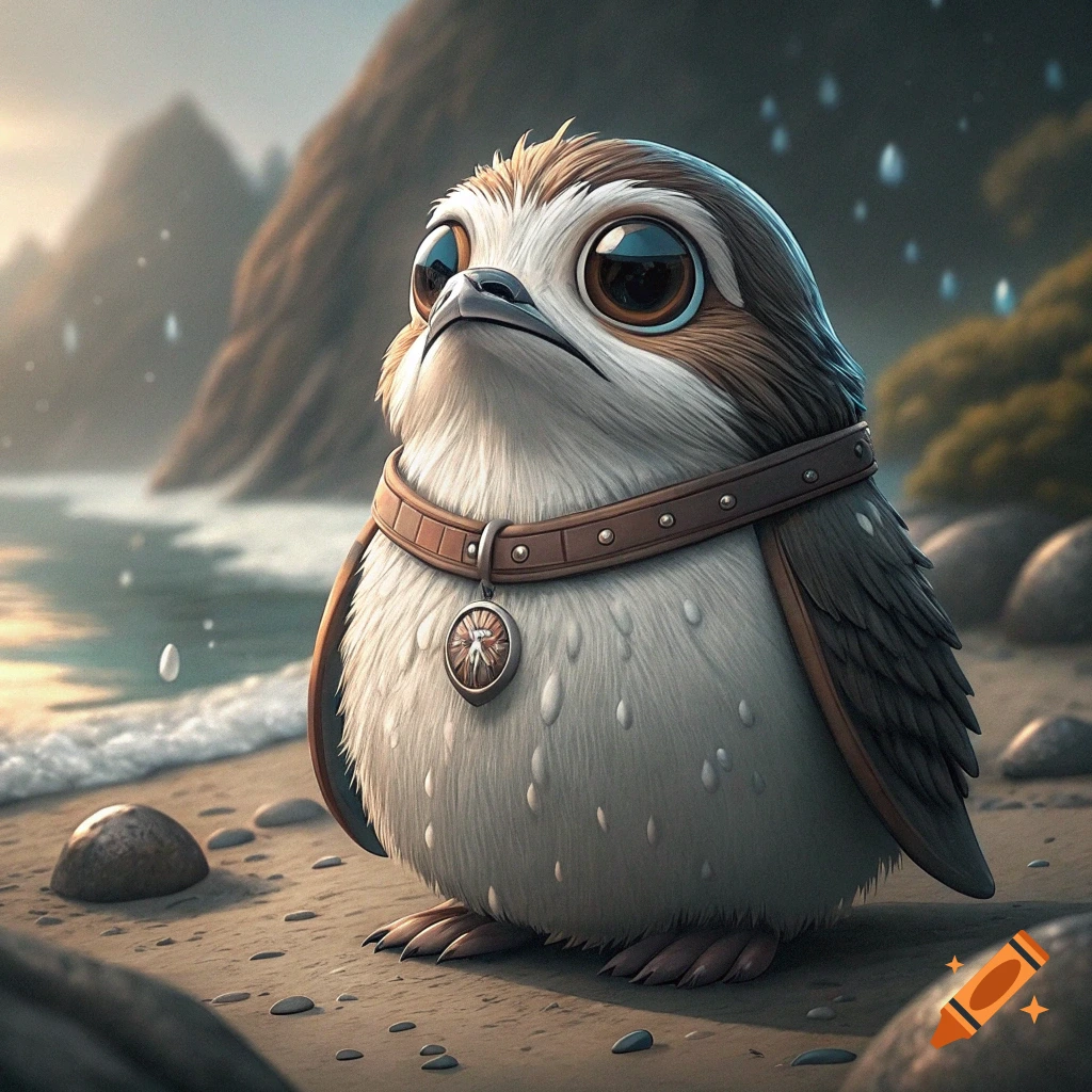 Bail Organa as a porg creature mashup concept art from Star Wars ...