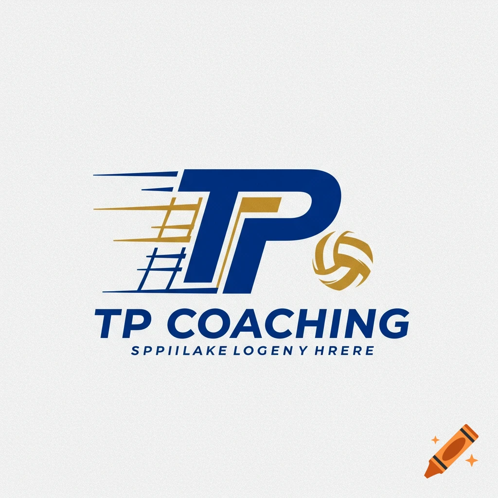 TP Coaching Volleyball Logo on Craiyon