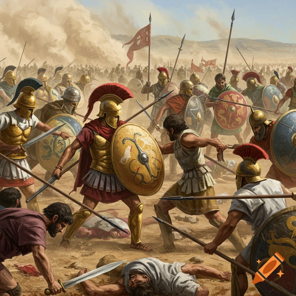 Battle of Marathon on Craiyon