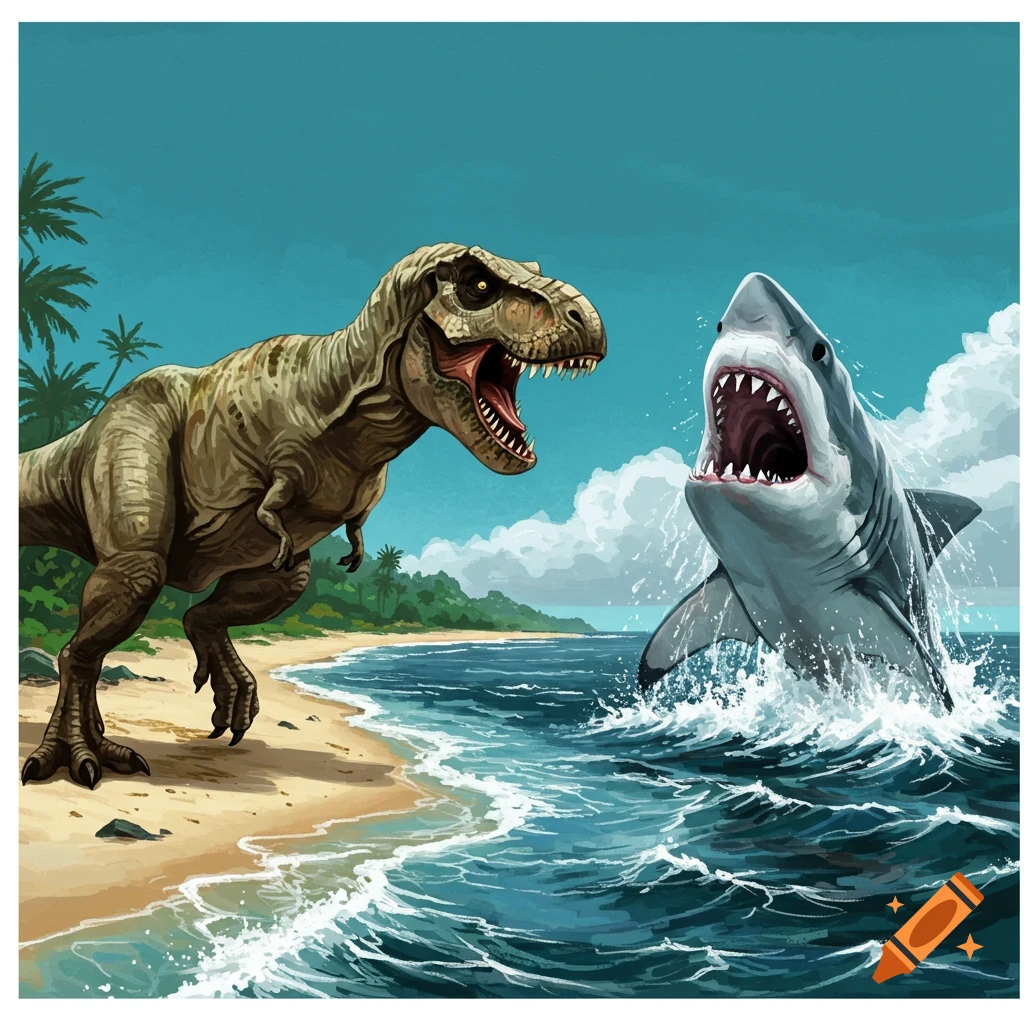 Jurassic Park created on Craiyon