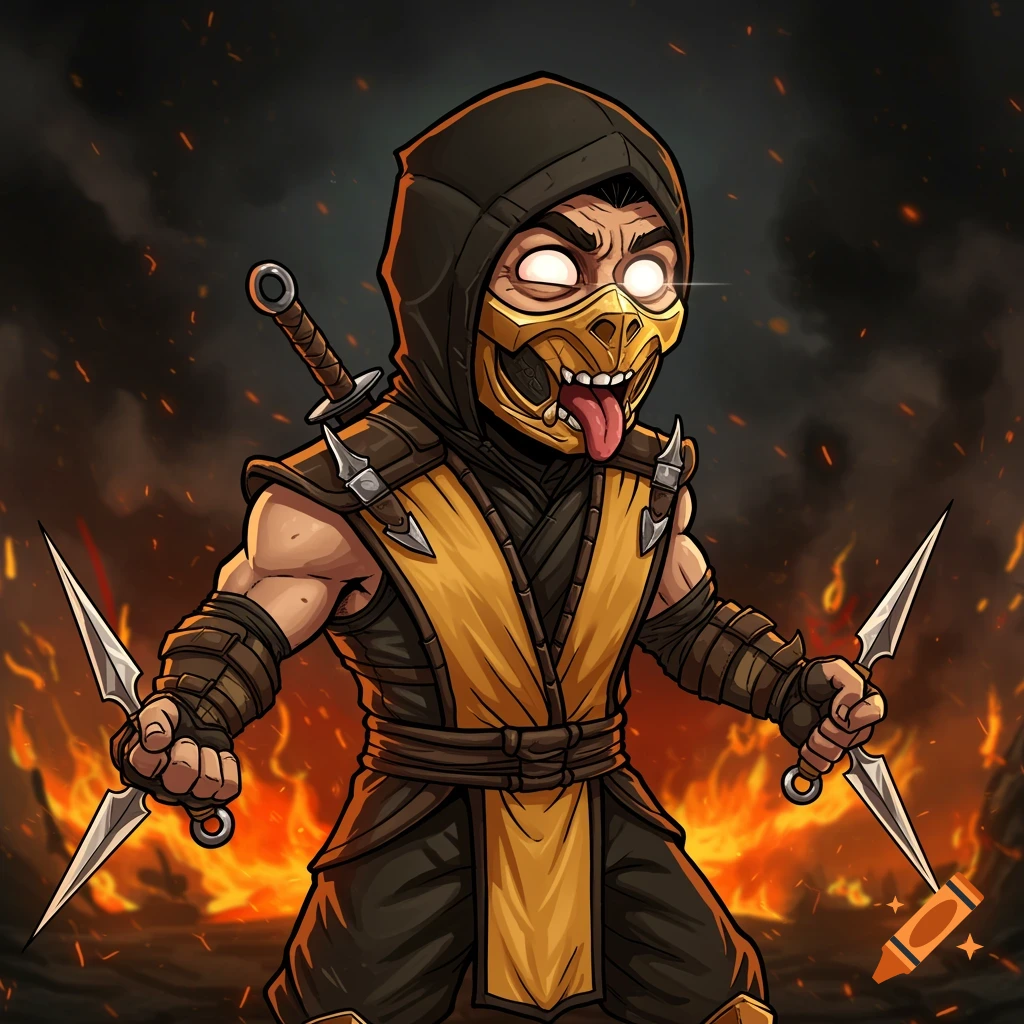 Mortal Kombat images created on Craiyon