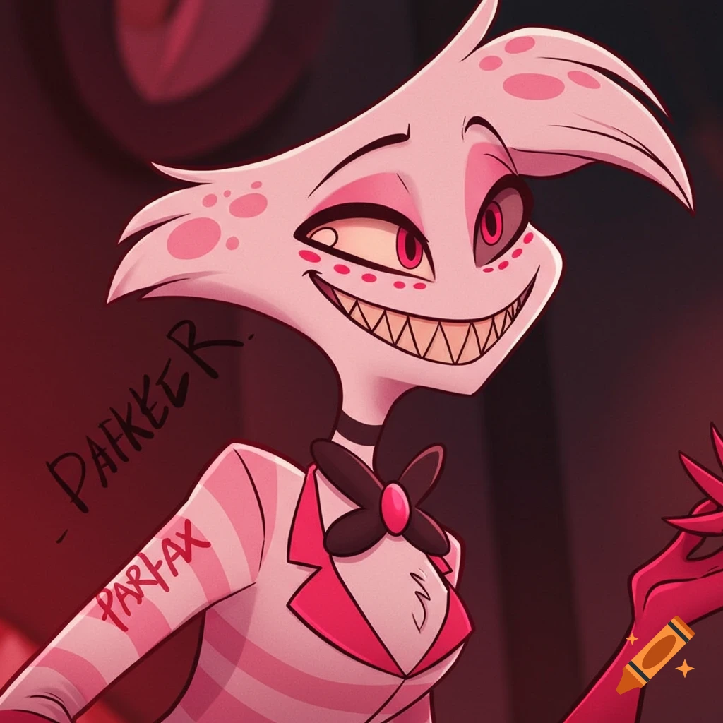 Angle Dust from Hazbin Hotel profile picture with the word Parker on ...