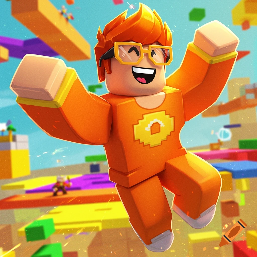 Roblox Biggerhead avatar on Craiyon