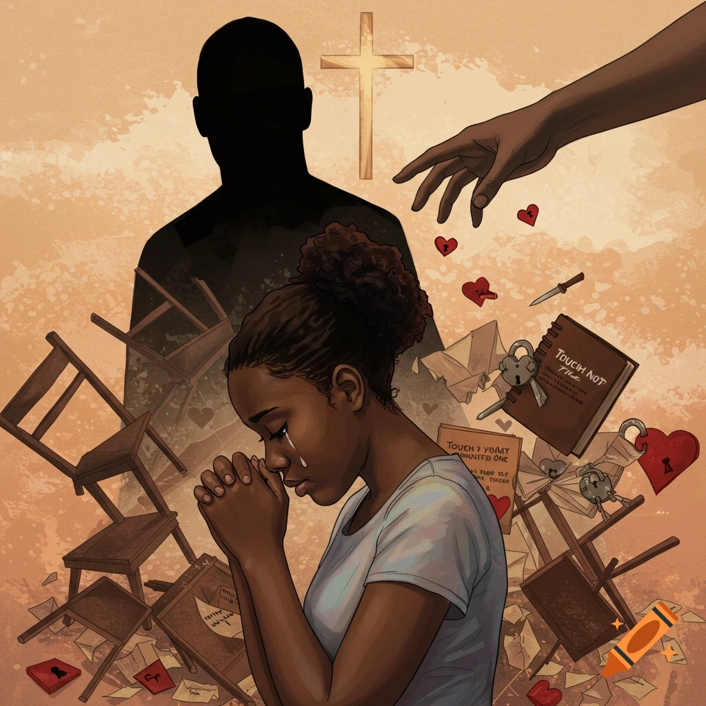 Pencil drawing of hands wrapped in chains on Craiyon