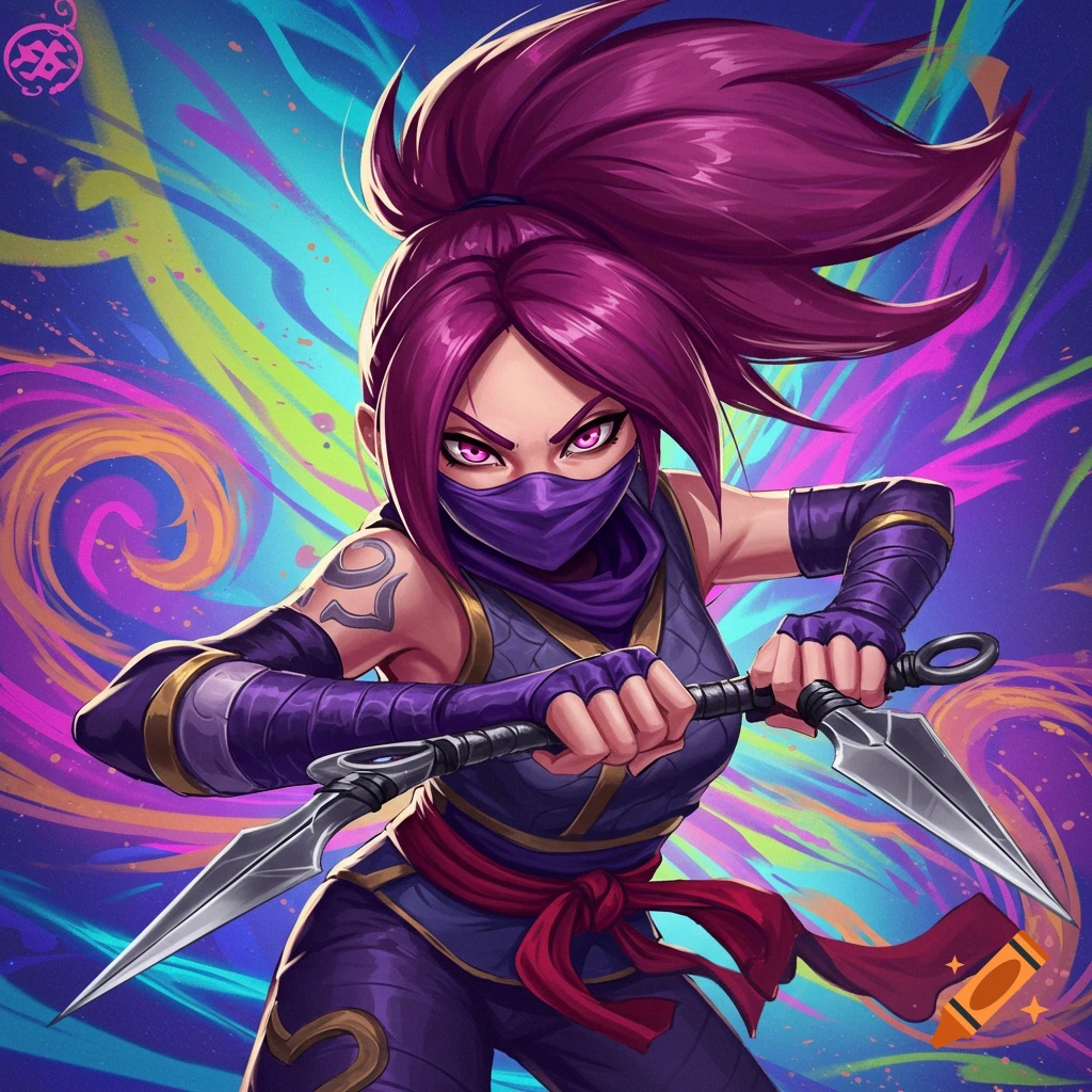 Brawl+stars+kaze+art created on Craiyon