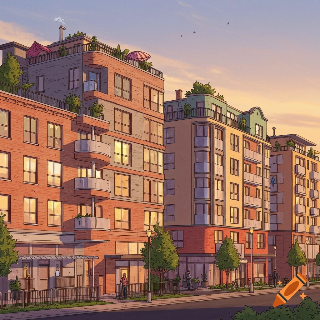 Buildings images created on Craiyon