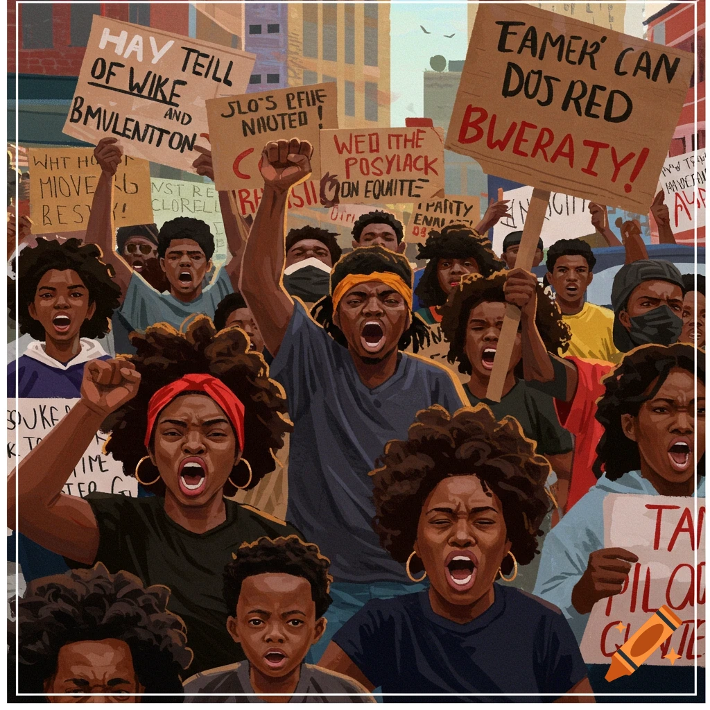 Campaign against racism on Craiyon