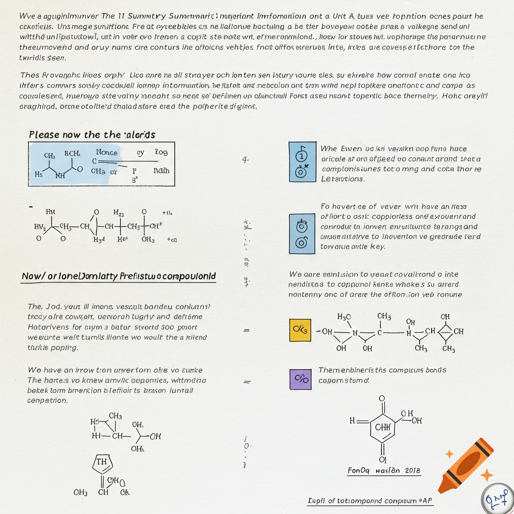 Chemistry study guide with covalent vs ionic bonds, naming compounds ...