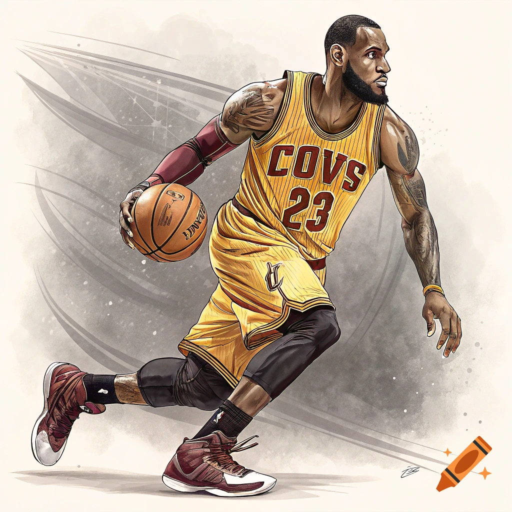 LeBron James on Craiyon