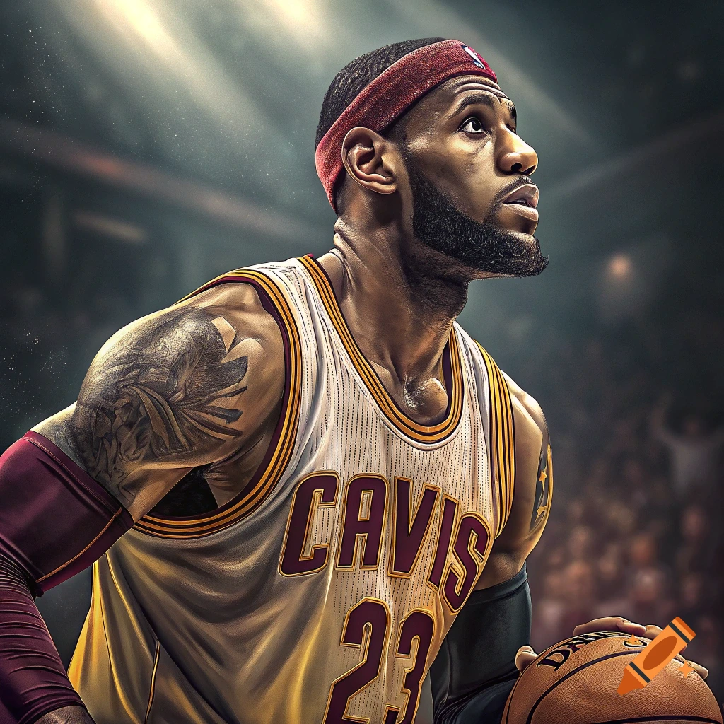 Lebron James images created on Craiyon