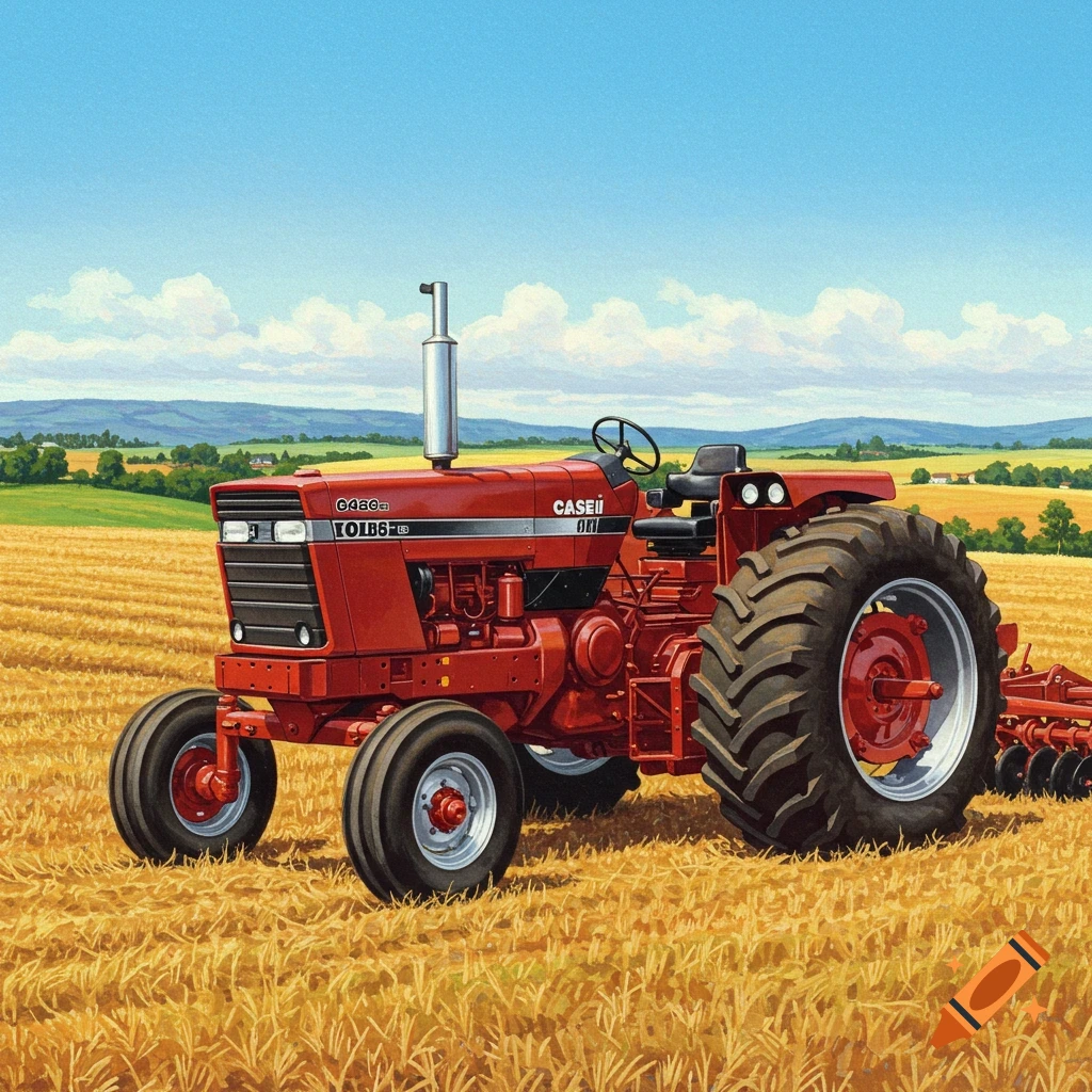 Case IH tractor on Craiyon