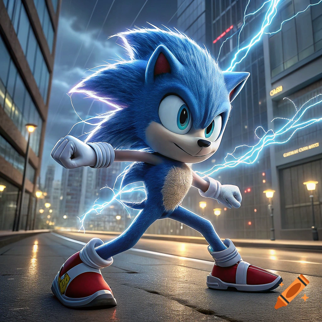 Sonic the Hedgehog on Craiyon