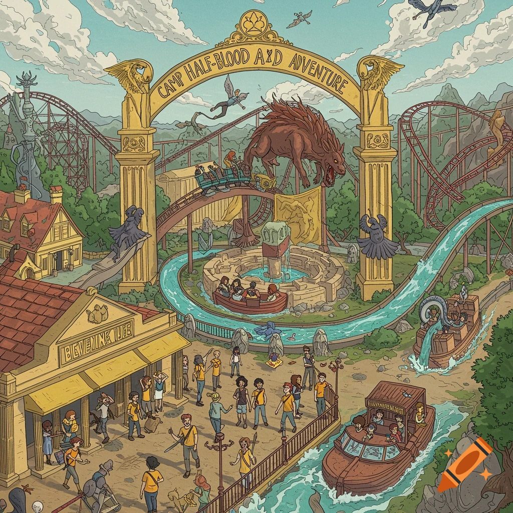 Camp Half Blood Adventure theme park with five Percy Jackson-themed ...