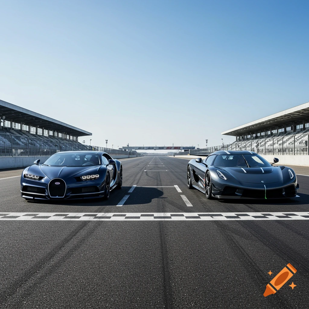 Bugatti Chiron Super Sport 300+ and Koenigsegg Jesko Absolut on a ...