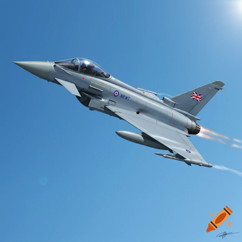 British-designed strongest fighter jet concept on Craiyon