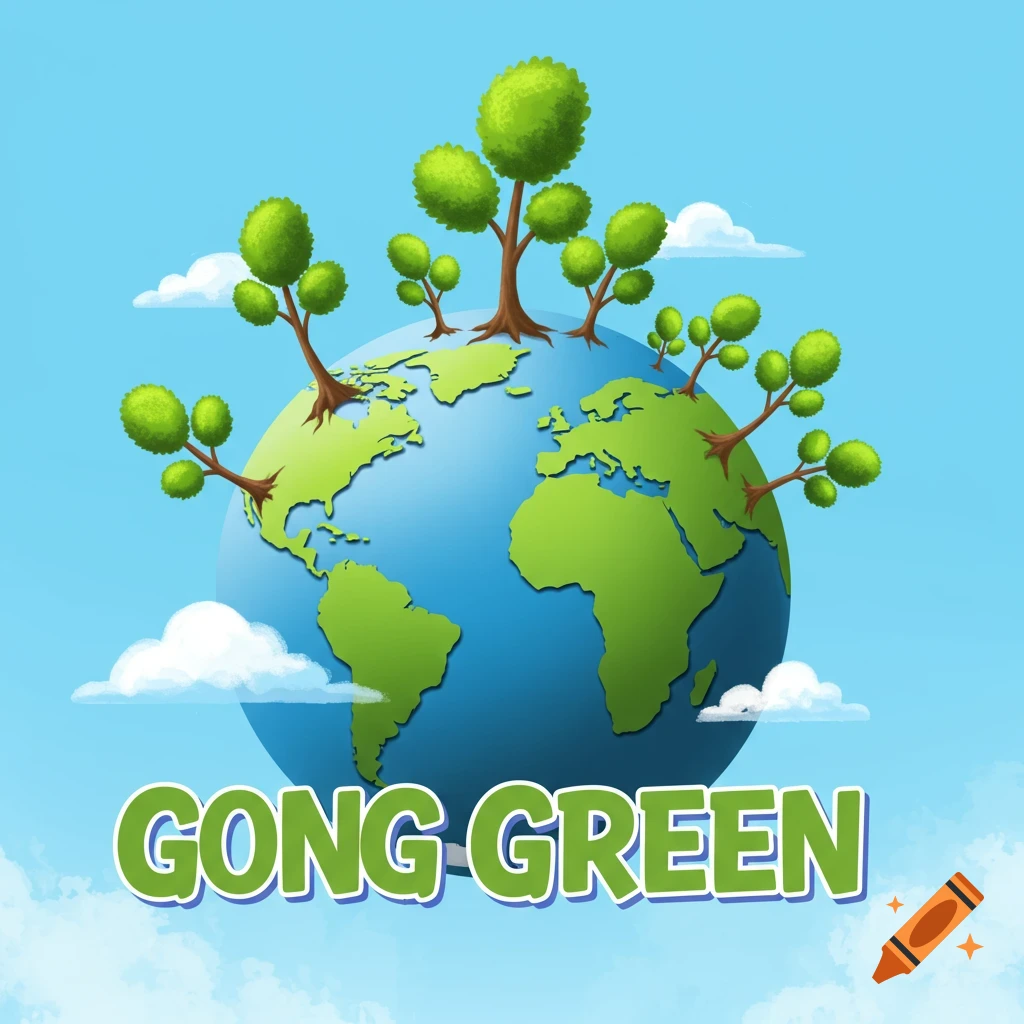 Going Green product poster on Craiyon